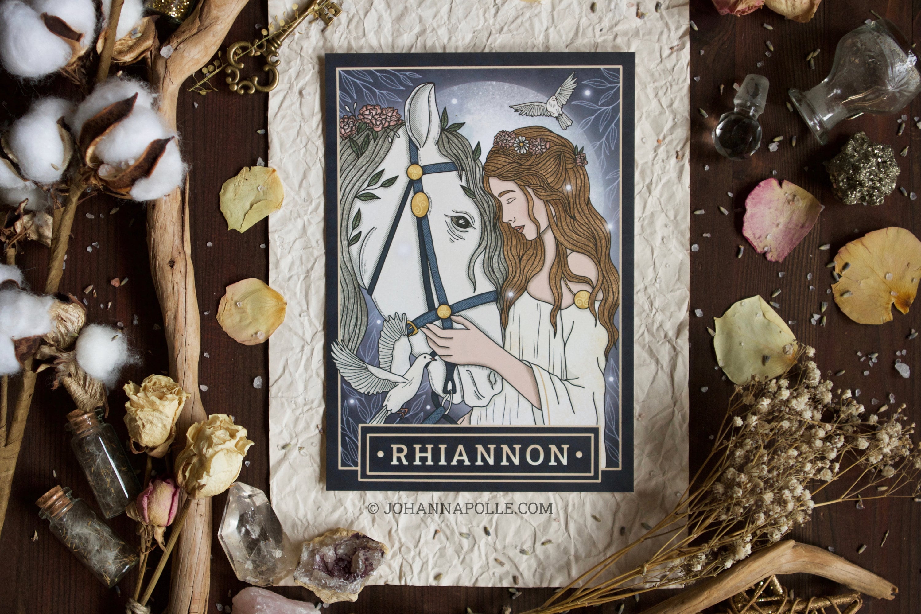 RHIANNON A5 Art Print Celtic Goddess Irish Folklore - Etsy