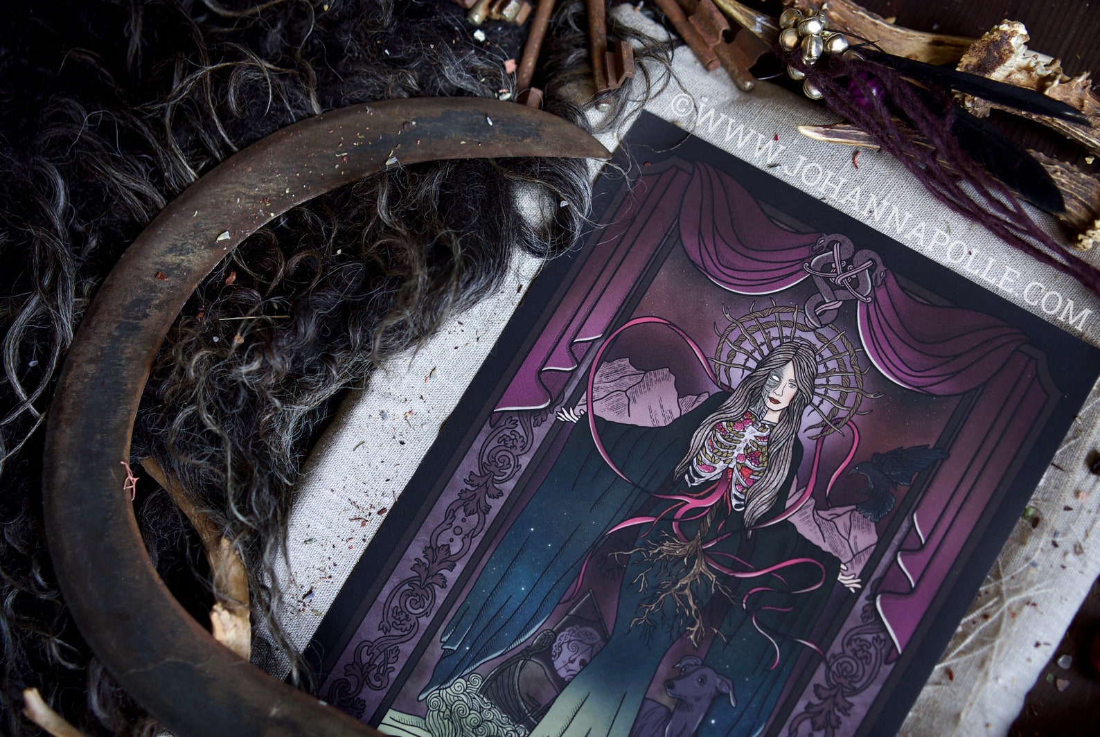 HEL A4 Art Print | Hella | Helheim | Underworld | Queen of Death ...