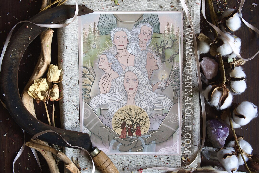 DISIR A4 Art Print | Idisi | Disablot | Landvaettir | Landspirits ...