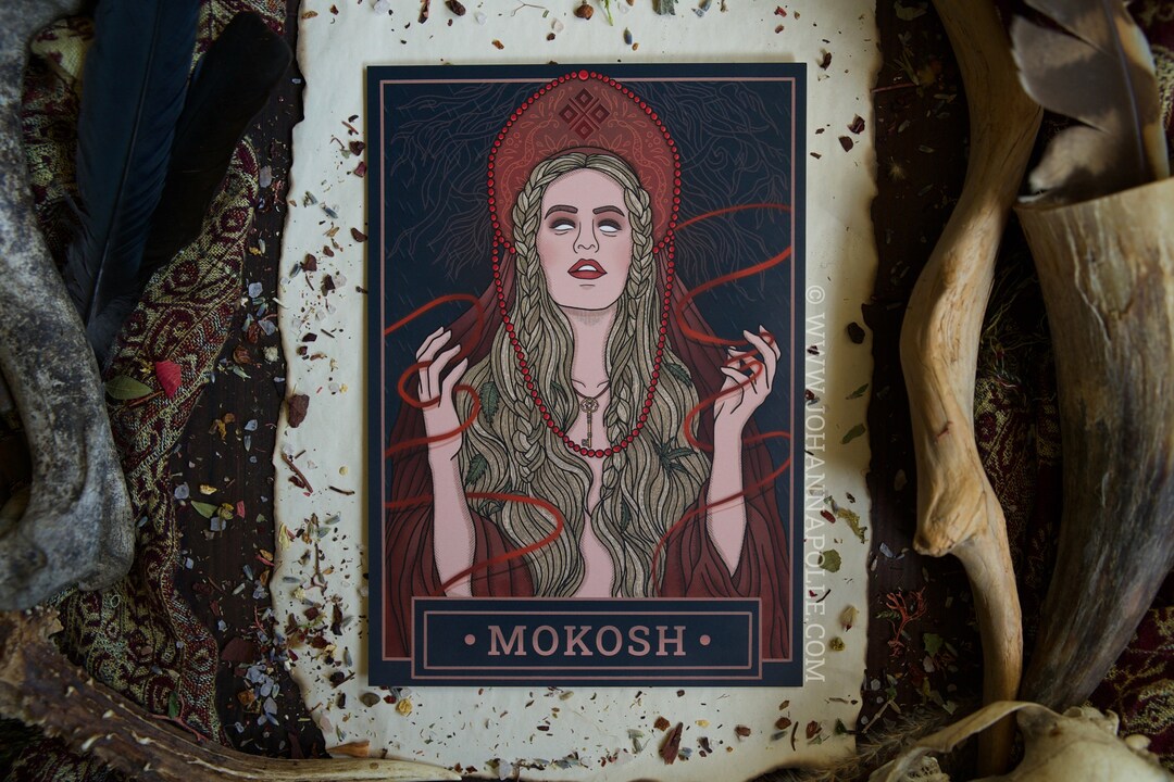 MOKOSH A5 Art Print | Slavic Goddess | Folklore | Pagan Art | Moist ...