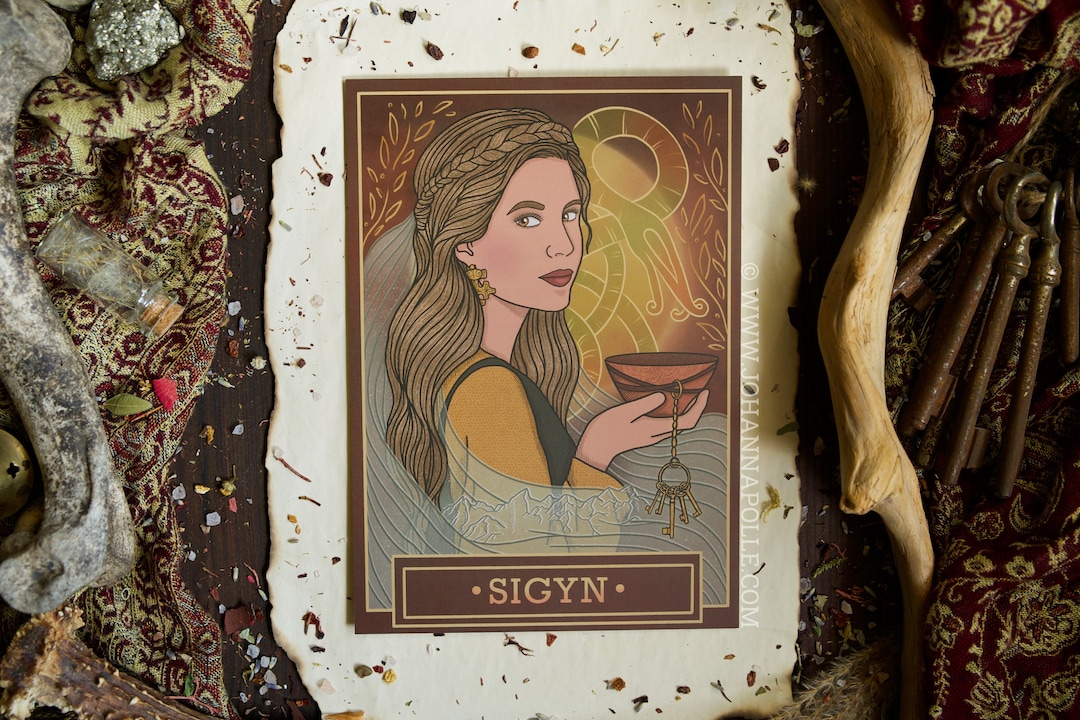 SIGYN A5 Art Print | Norse Pagan | Folklore | Nordic | Mythology ...