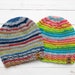 Self Striping Patons Kroy Sock Yarn Hat Knitting Pattern Knit Winter ...