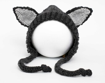 Cat Bonnet Knitting Pattern - Etsy
