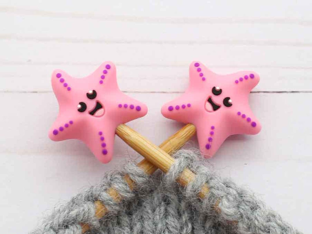 Stitch Stoppers Starfish Knitting Needle Notions Star Fish Storage ...