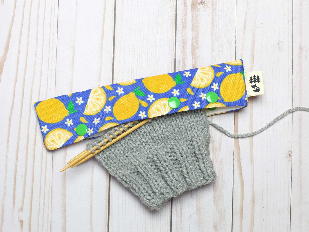 Lemon Citrus DPN Holder Double Pointed Needle Summer Floral Stitch ...