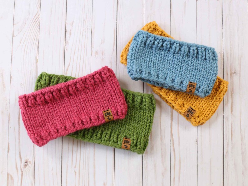 Chunky Headband Knitting Pattern Scarf Kid Adult Toddler Child Women ...