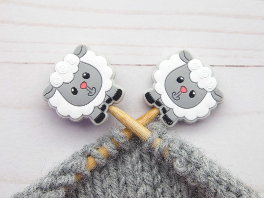 Little Sheep Stitch Stoppers Knitting EXCLUSIVE Needle Holders Wool ...