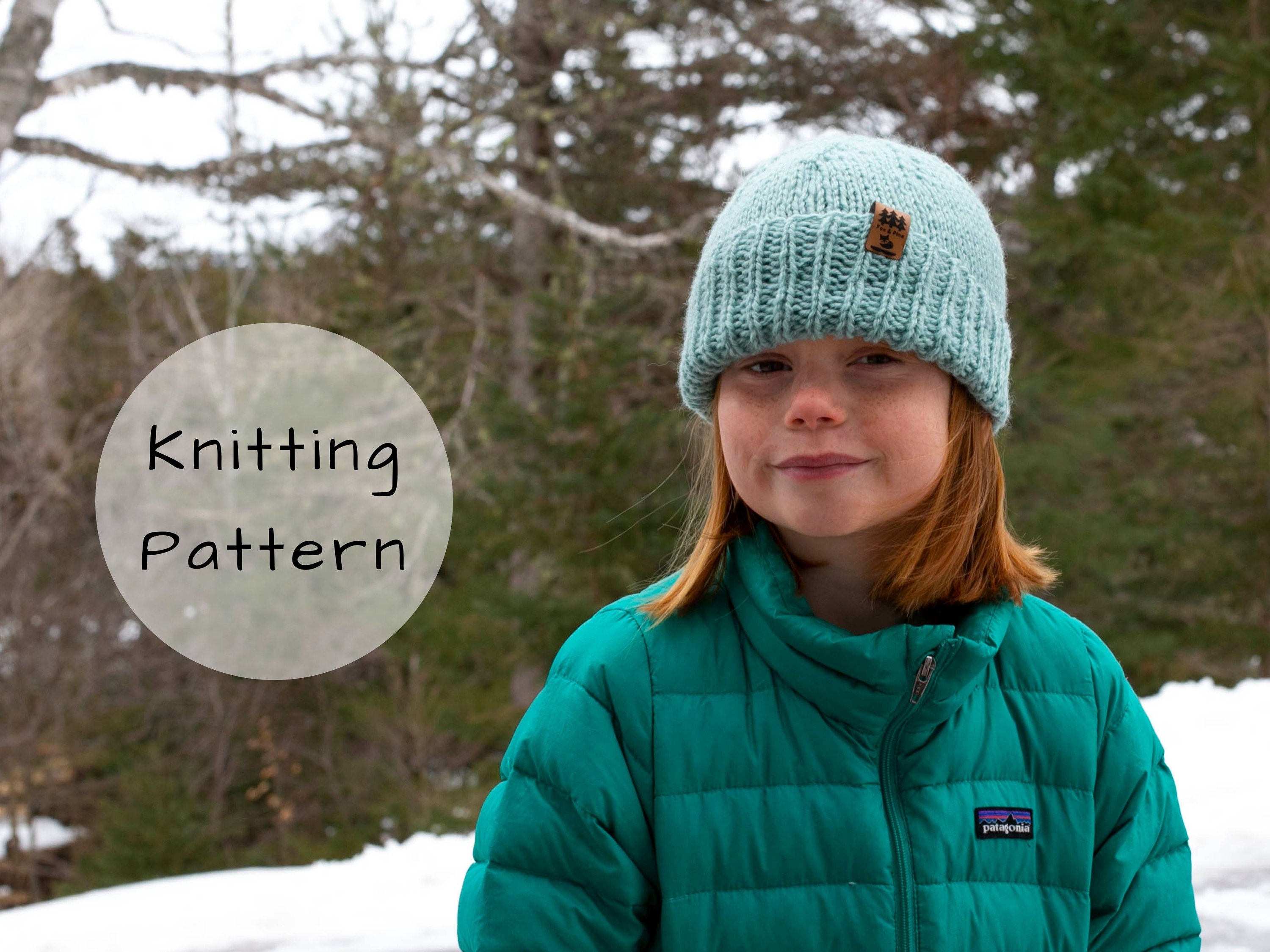 Fold Over Brim Hat Knitting Pattern Knit Double Layer Brim Winter ...