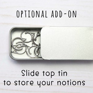 Colorful Hexagon Stitch Markers Holders Notions Metal Knitting Needle ...