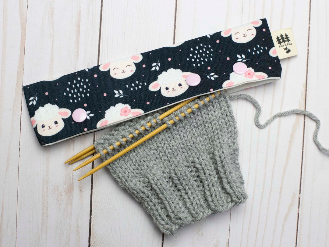 Sheep DPN Holder Double Pointed Needle Stitch Stoppers Sleepy Sleeve ...