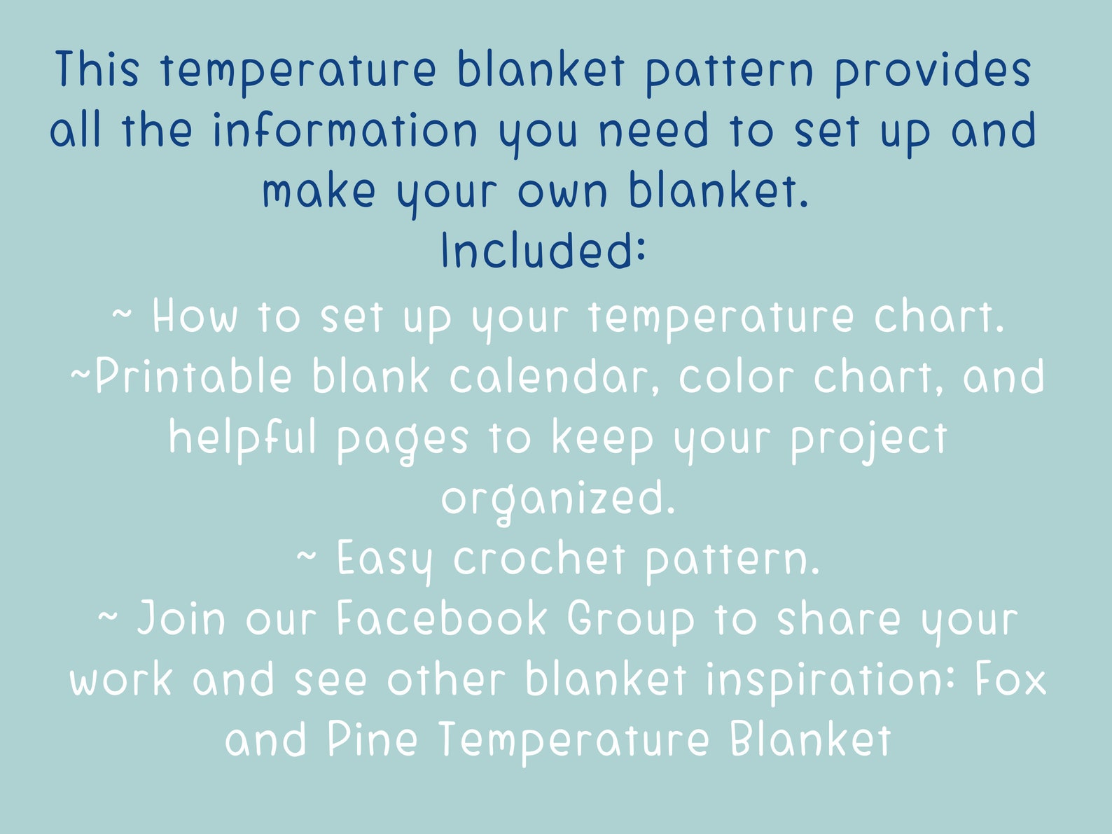 TEMPERATURE BLANKET Crochet Pattern Color Chart Historical Tutorial ...