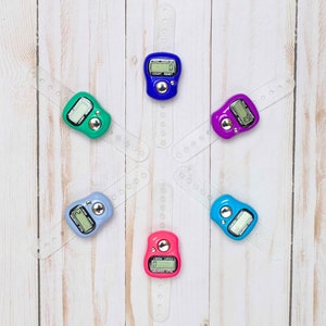 Digital Row Counter Ring Knitting Crochet Tracker Finger Thumb Project ...