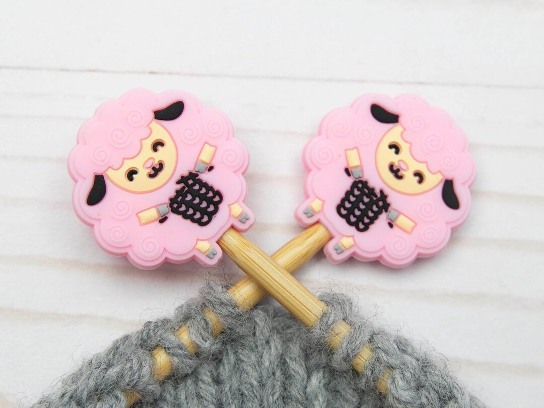 Knitting Sheep Stitch Stoppers EXCLUSIVE Knitting Needle - Etsy