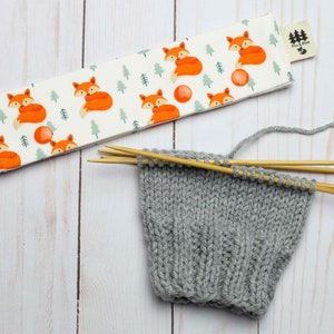 Fox DPN Holder Double Pointed Needle Stitch Stoppers Saver Sleeve Sock ...