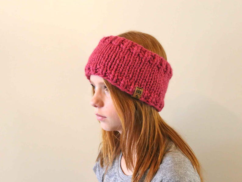 Chunky Headband Knitting Pattern Scarf Kid Adult Toddler Child Women ...
