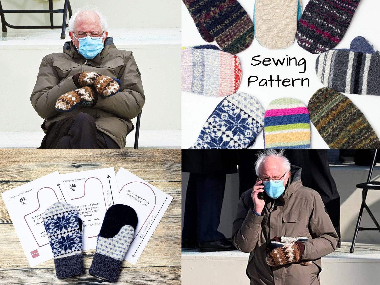 Women Sweater Mittens Pattern Sewing Upcycled Wool Memory Tutorial ...