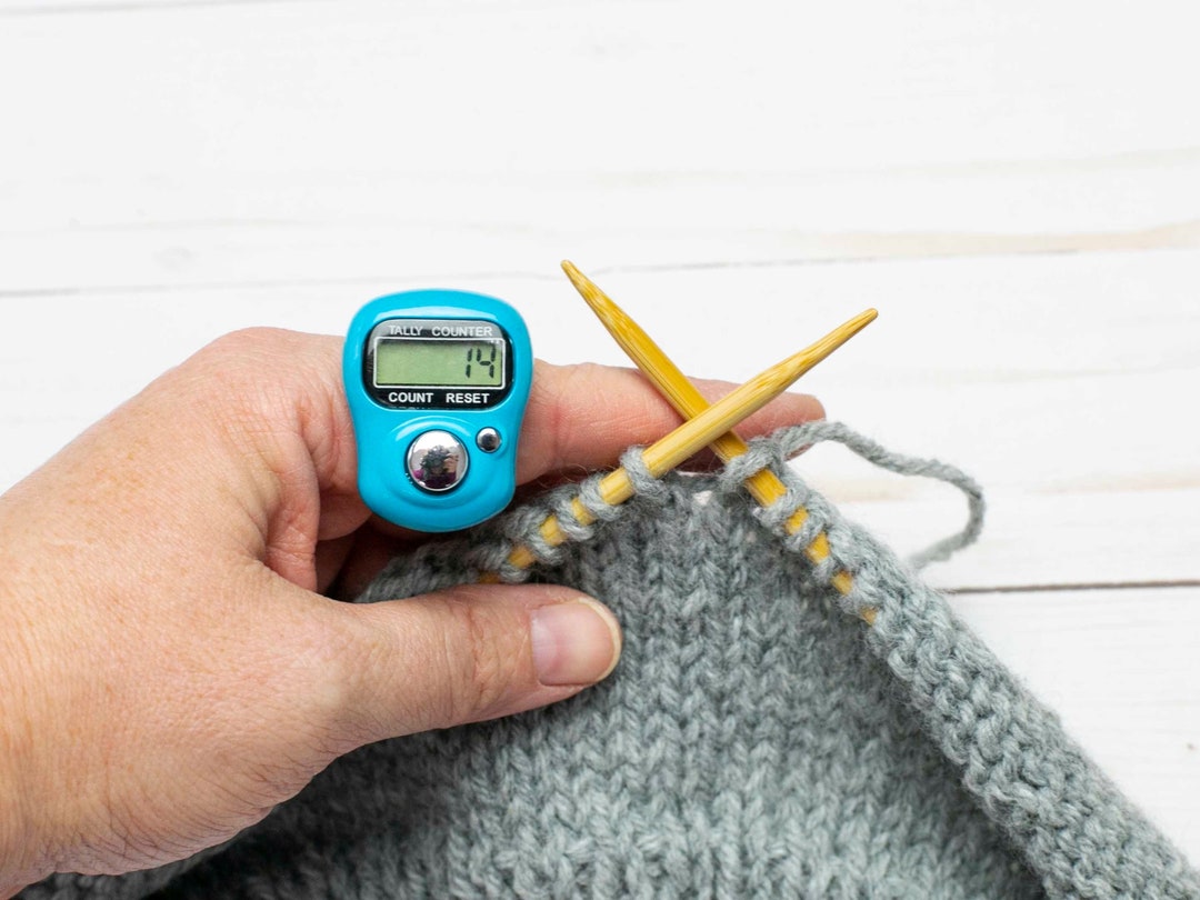 Digital Row Counter Ring Knitting Crochet Tracker Finger Thumb Project ...