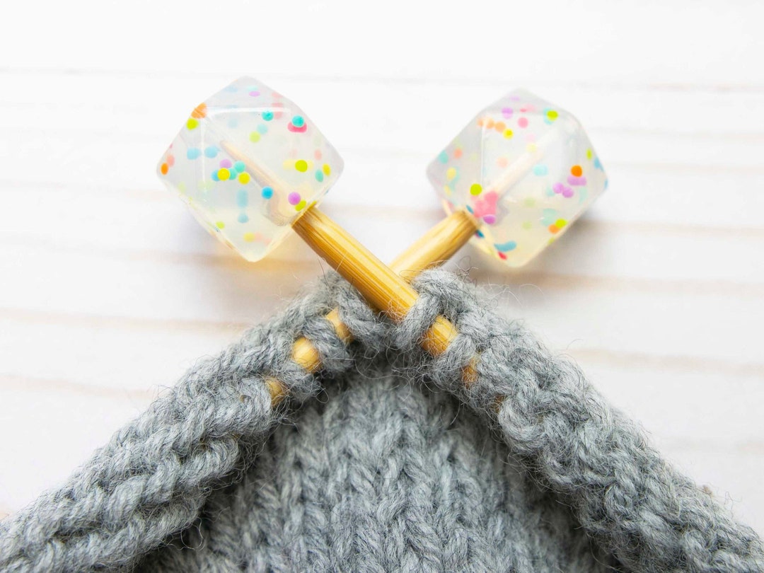 Stitch Stoppers Confetti Knitting Needle Holders Hexagon Notions ...