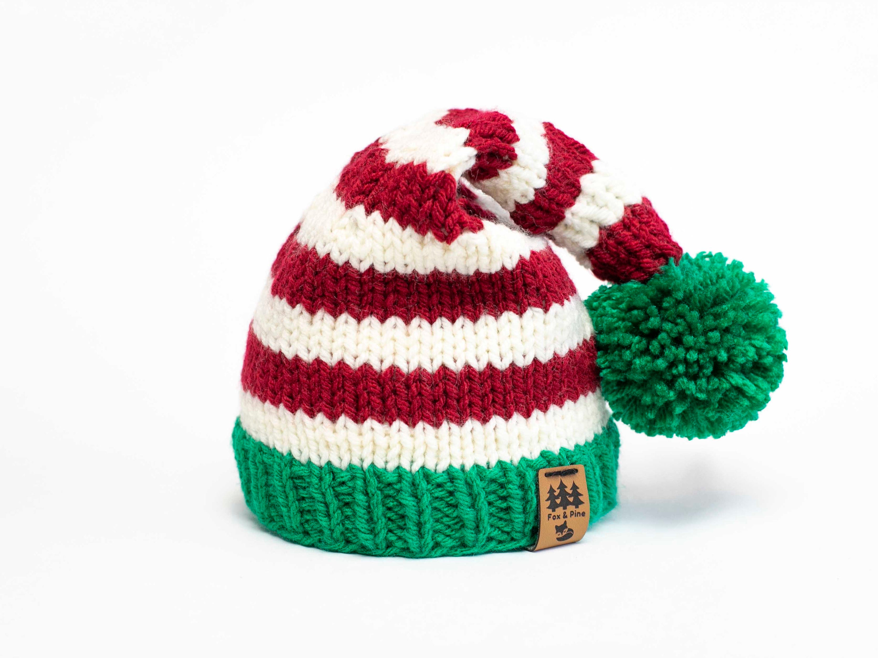 Christmas Elf Hat Knitting Pattern Santa Stocking Cap Medium | Etsy