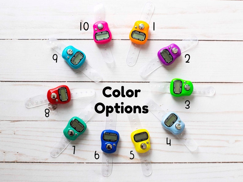 Digital Row Counter Ring Knitting Crochet Tracker Finger Thumb - Etsy