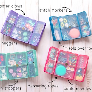 ORIGINAL Notion Nooks Stitch Stoppers Markers Storage Container ...