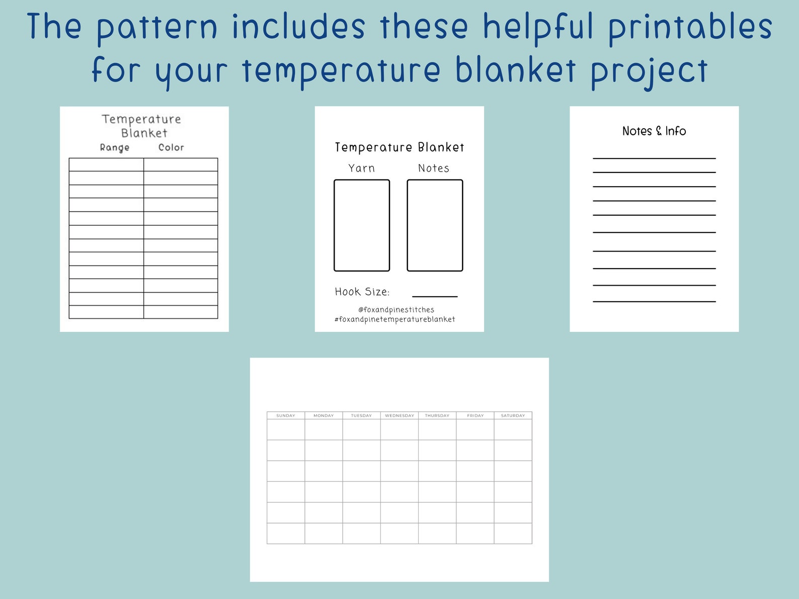TEMPERATURE BLANKET Crochet Pattern Historical Color Chart - Etsy