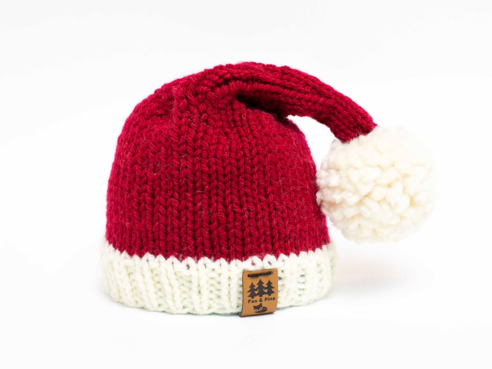 Santa Hat Knitting Pattern Christmas Stocking Cap Medium - Etsy UK