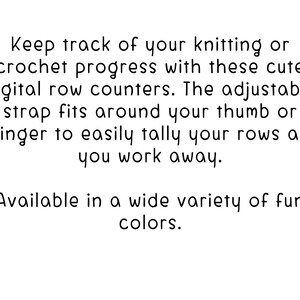 Digital Row Counter Ring Knitting Crochet Tracker Finger Thumb Project ...