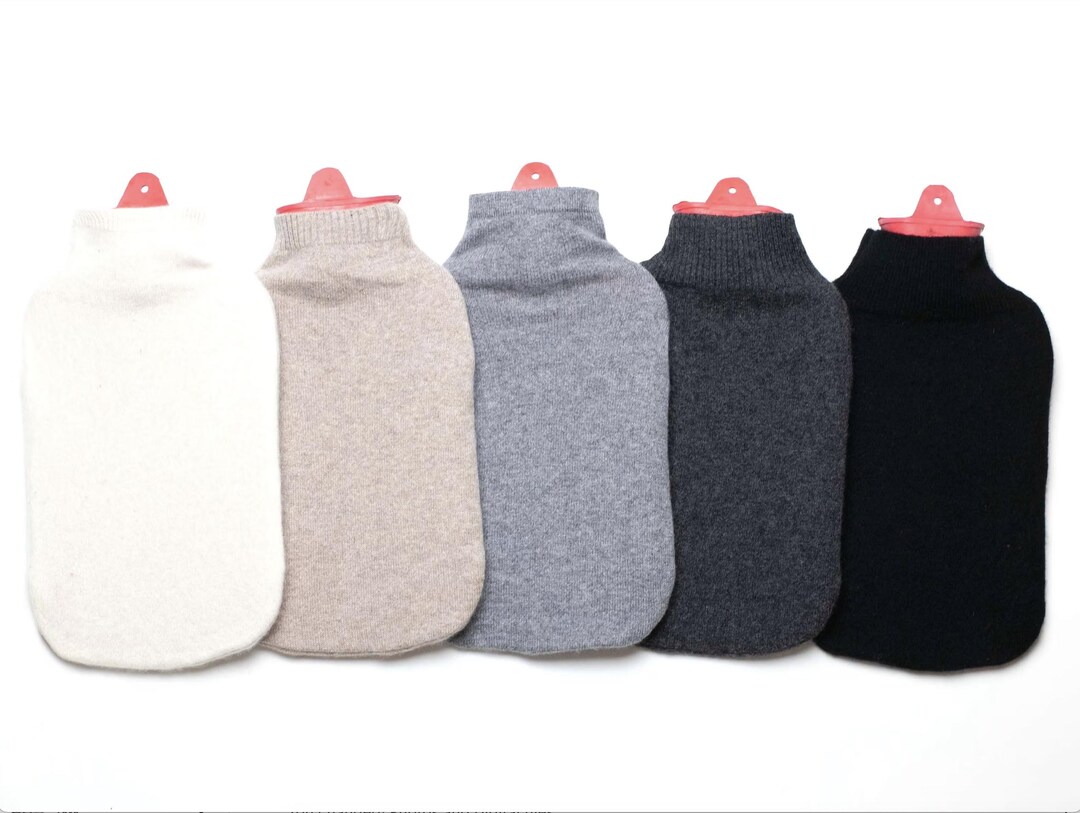 100% Cashmere Upcycled Sweater Hot Water Bottle Cover Pattern Sewing ...