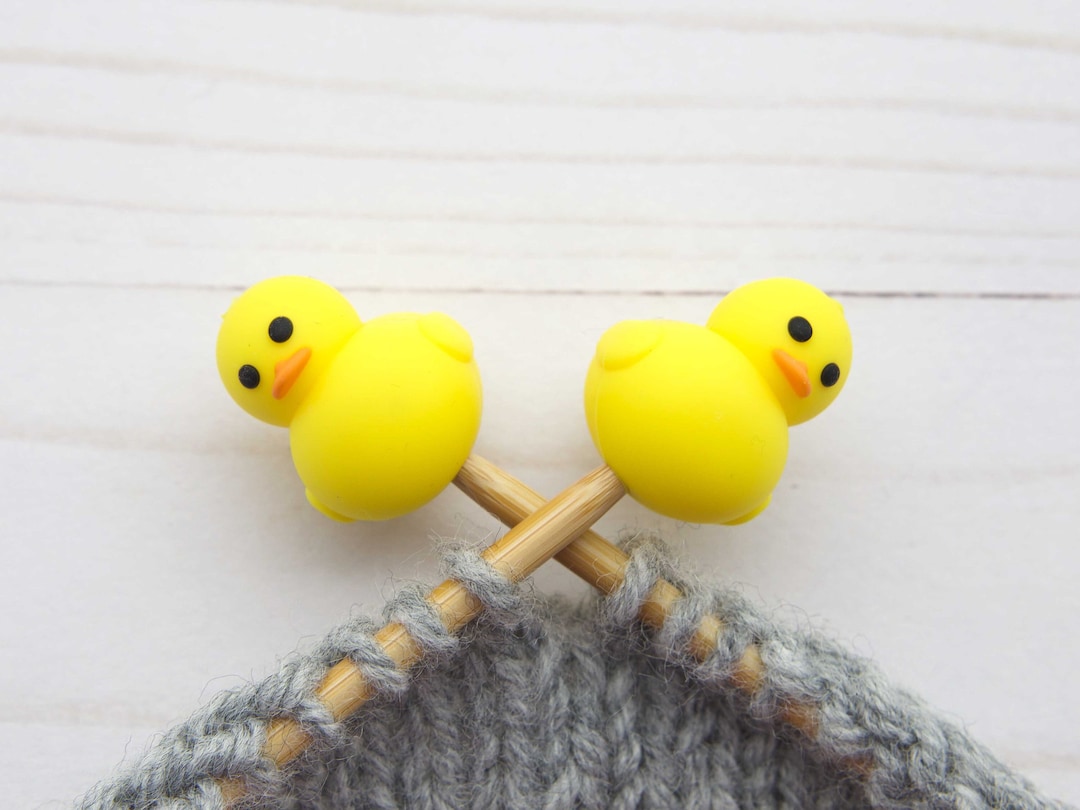 Rubber Ducky Stitch Stoppers Yellow Duck Knitting Needle Point ...