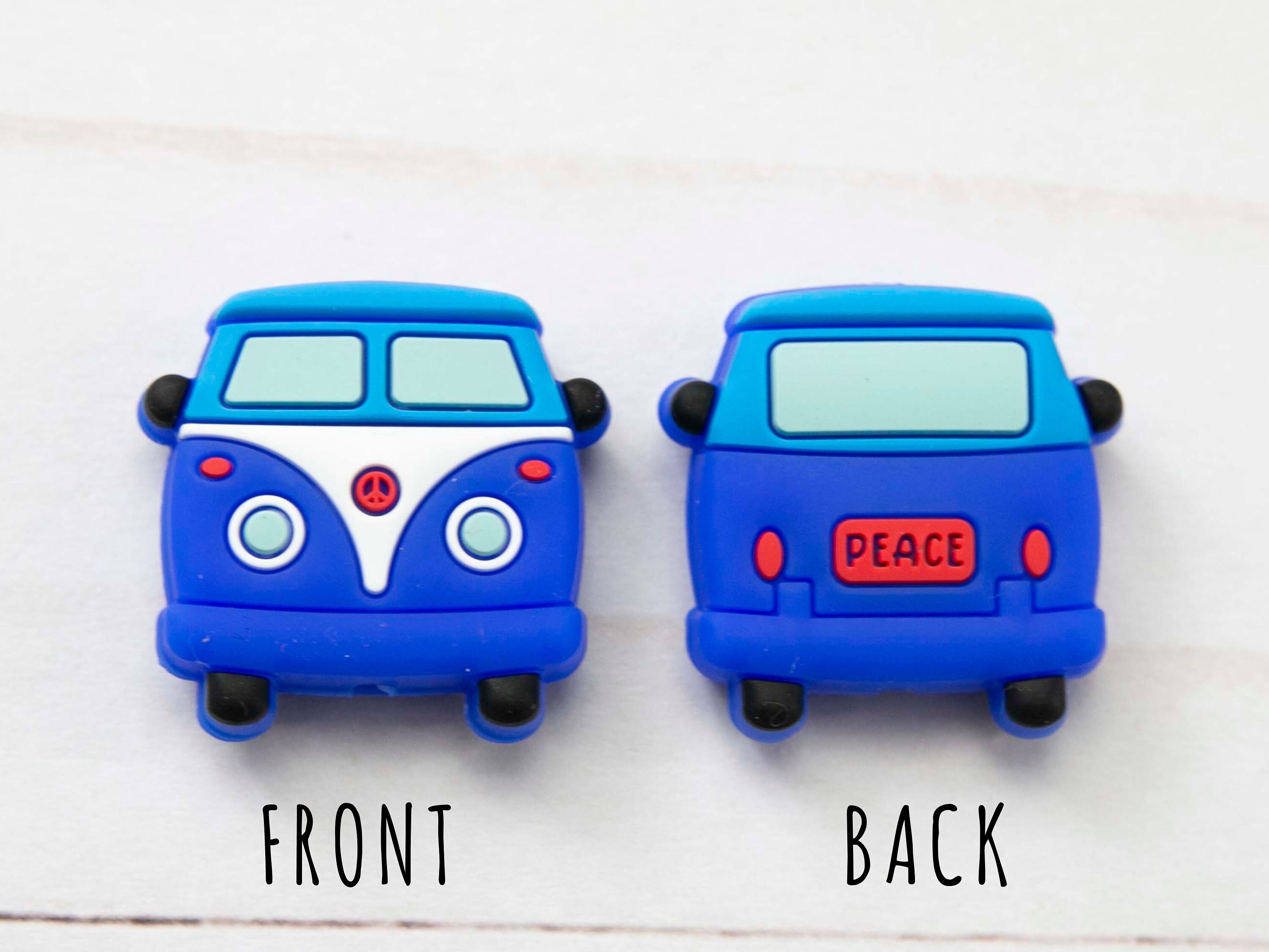 Blue VW Van Stitch Stoppers Knitting Needle Point Protectors Holders ...