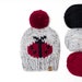 Ladybug Hat Knitting Pattern Chunky Knit Pompom Insects Nature - Etsy