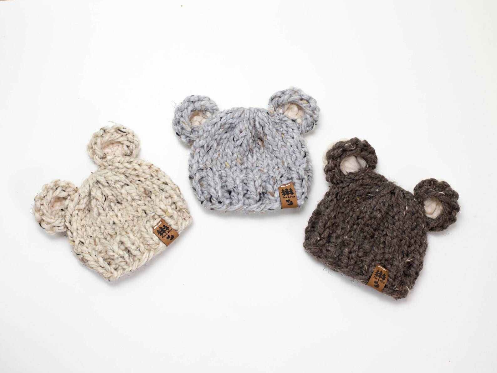 Knitting Pattern Bear Ears Hat Chunky Animal Winter Toque Thick Warm ...