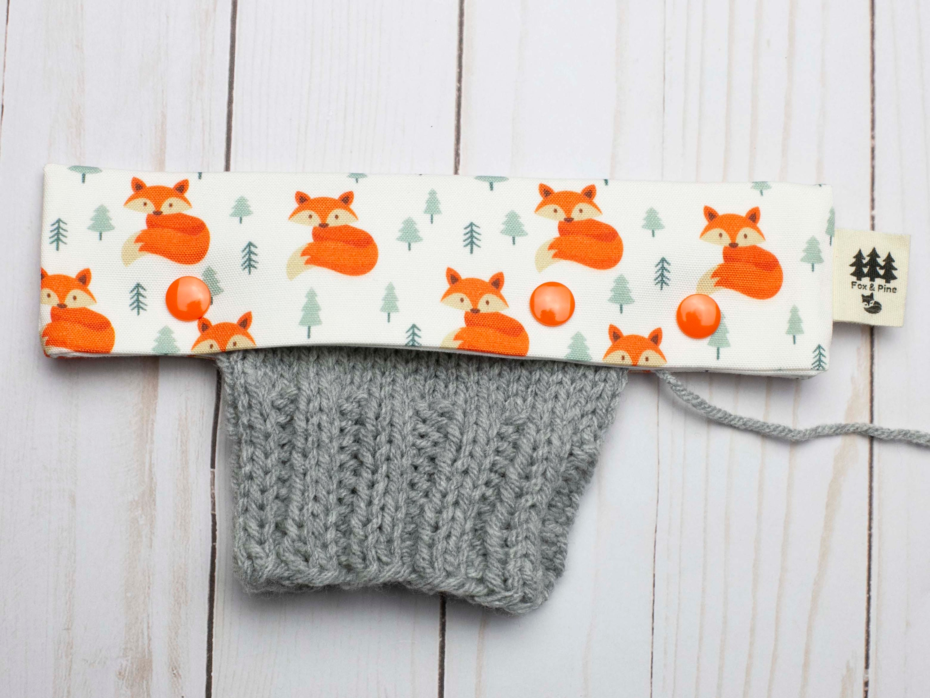 Fox DPN Holder Double Pointed Needle Stitch Stoppers Saver Sleeve Sock ...