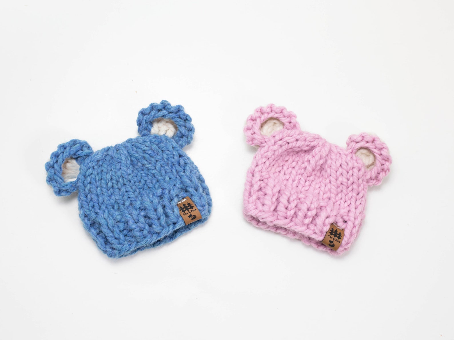 Knitting Pattern Bear Ears Hat Chunky Animal Winter Toque Thick Warm ...