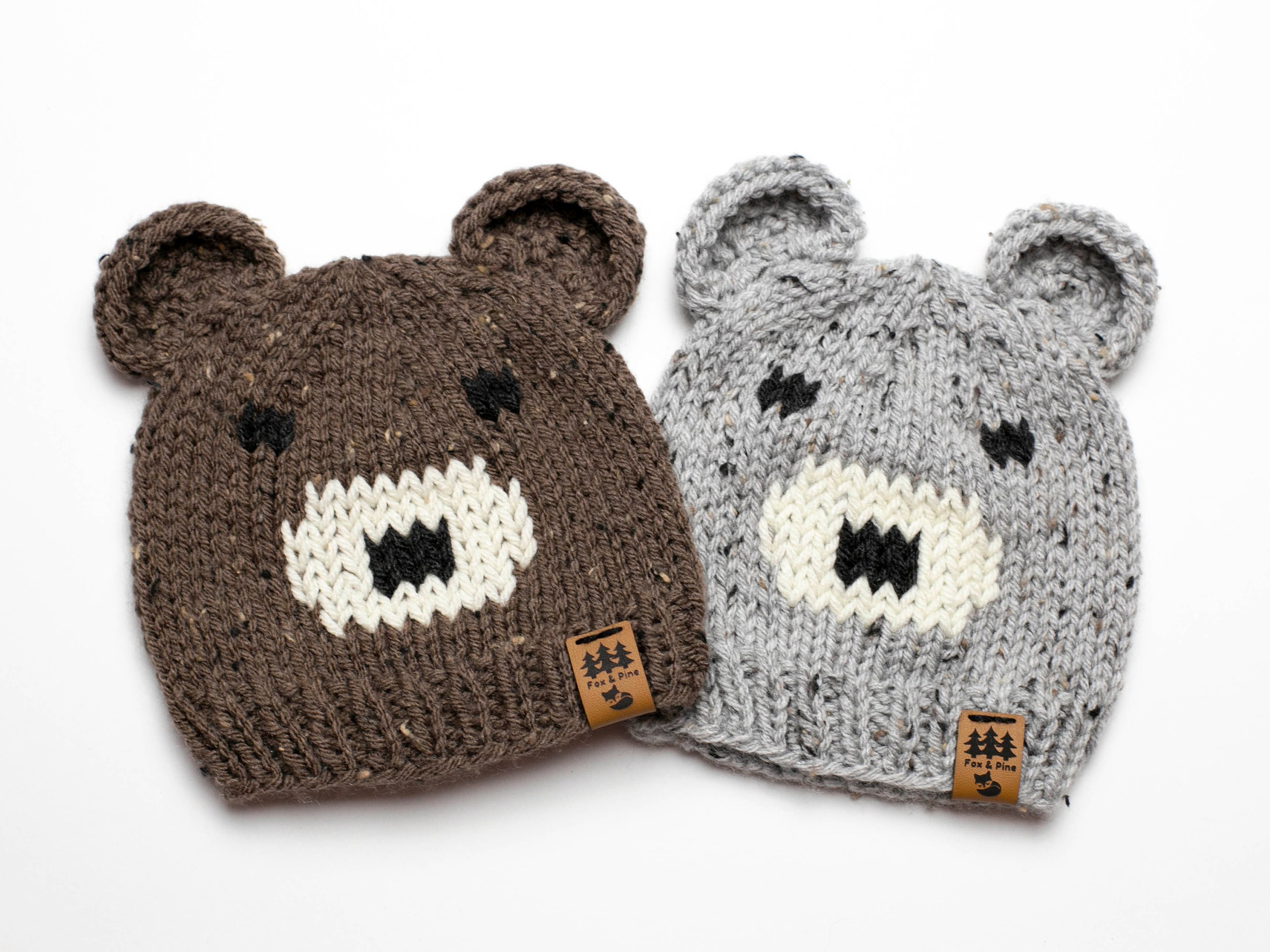 Bear Ears Face Hat Knitting Pattern Medium Worsted Weight Knit - Etsy