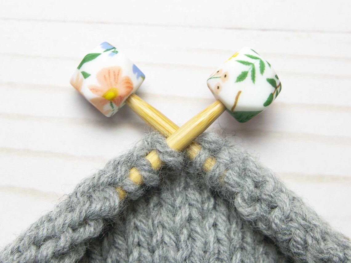 Stitch Stoppers Tropical Hexagon Print Knitting Needle Holders - Etsy
