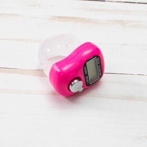 Digital Row Counter Ring Knitting Crochet Tracker Finger Thumb Project ...