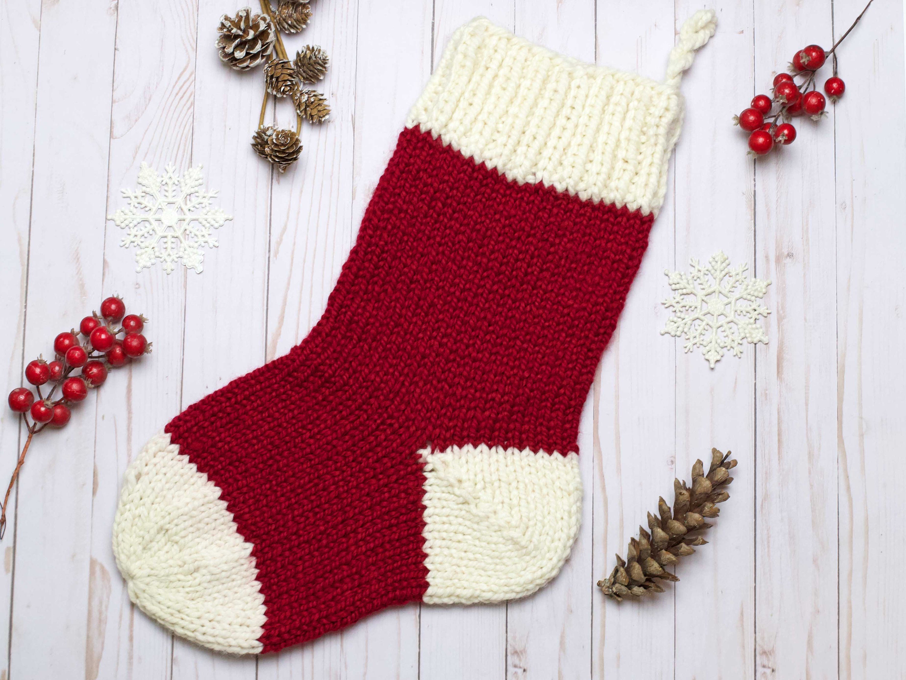 Easy Stocking Knitting Pattern Christmas Stocking Knitting Patterns