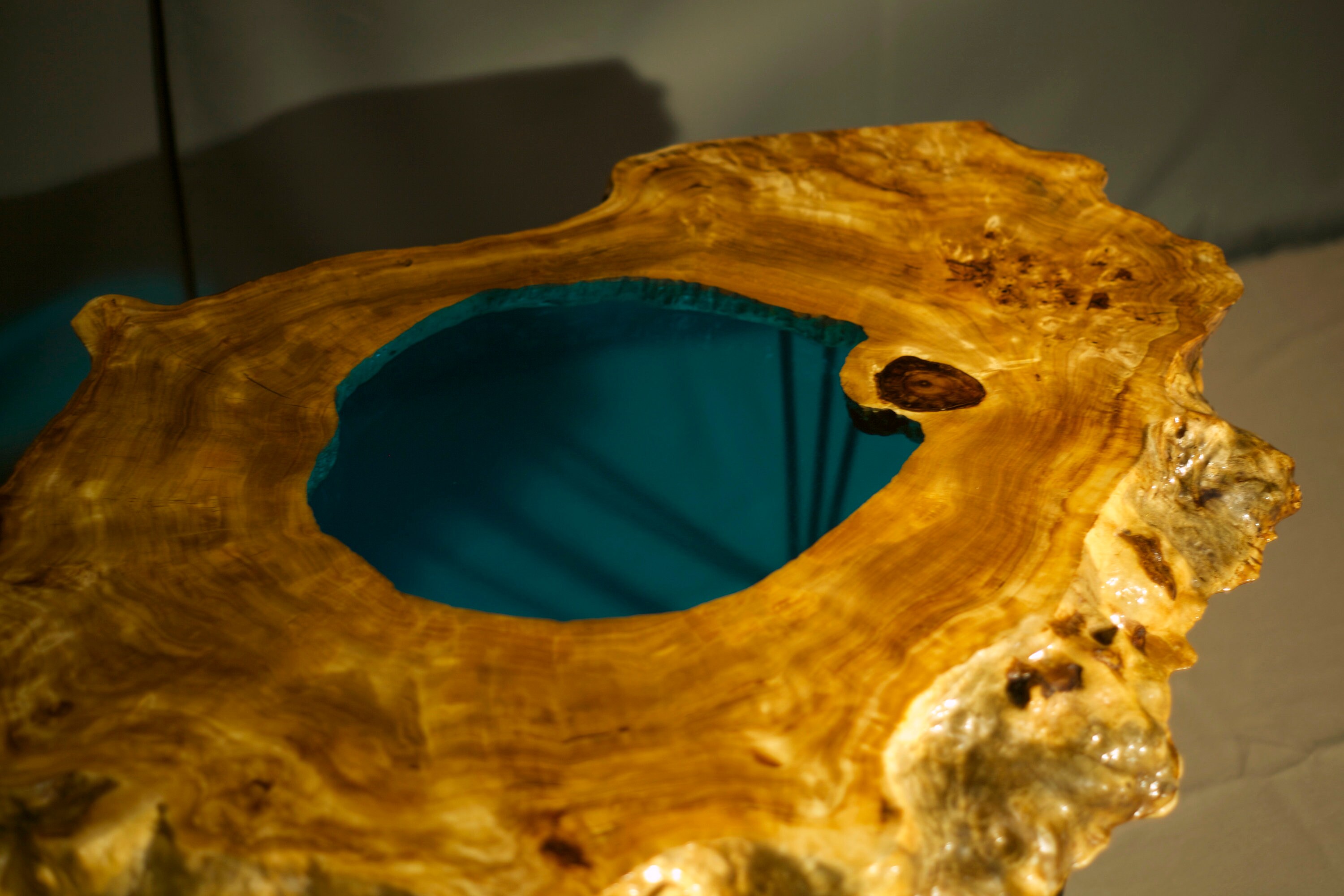 Live Edge Resin Cofee Table - Etsy