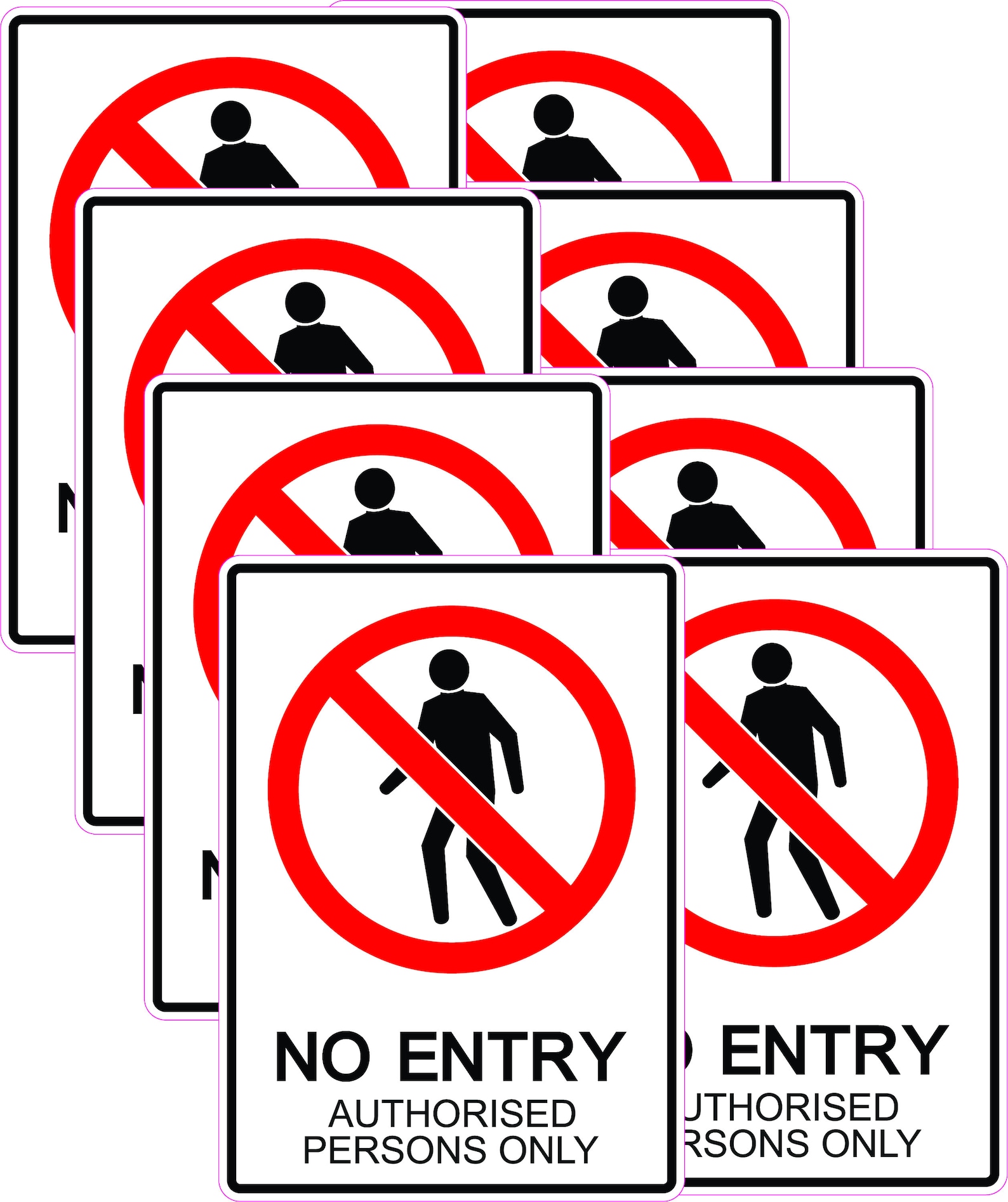 No Entry Sign for Floors, No Entry Signs for Windows, No Entry Signs ...