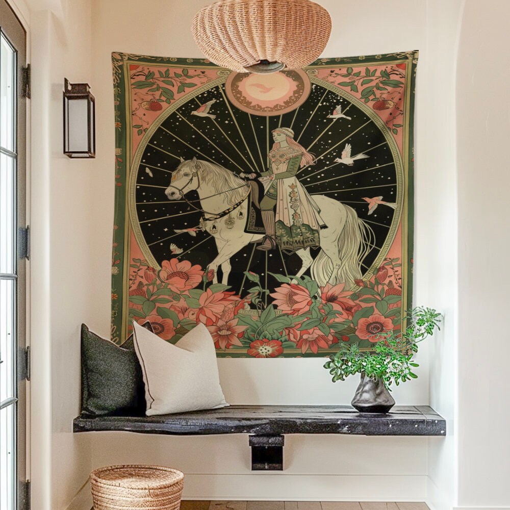 Traditional Tapestry Royal Journey Vintage Wall Hanging,tarot Card Home ...