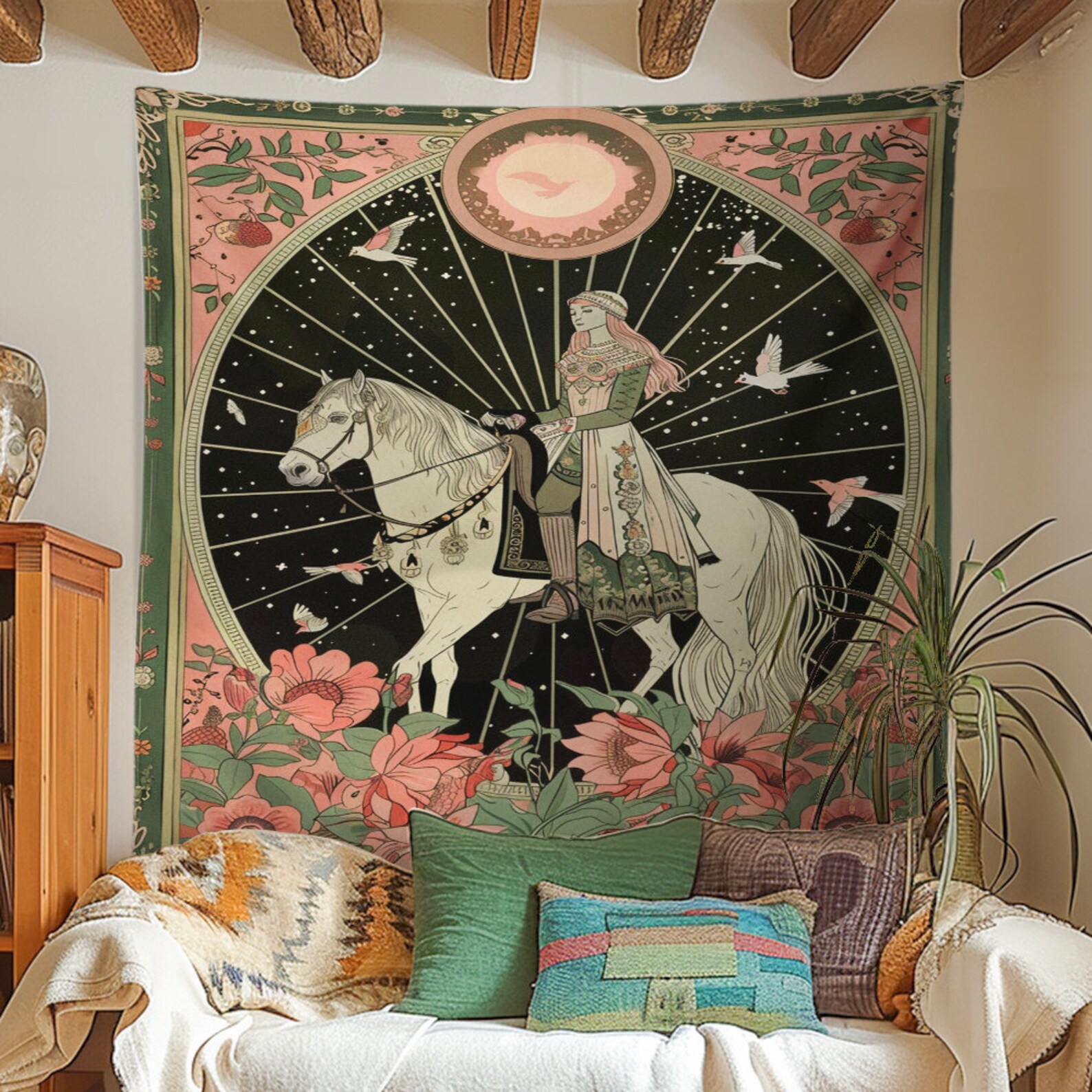 Traditional Tapestry Royal Journey Vintage Wall Hanging,tarot Card Home ...