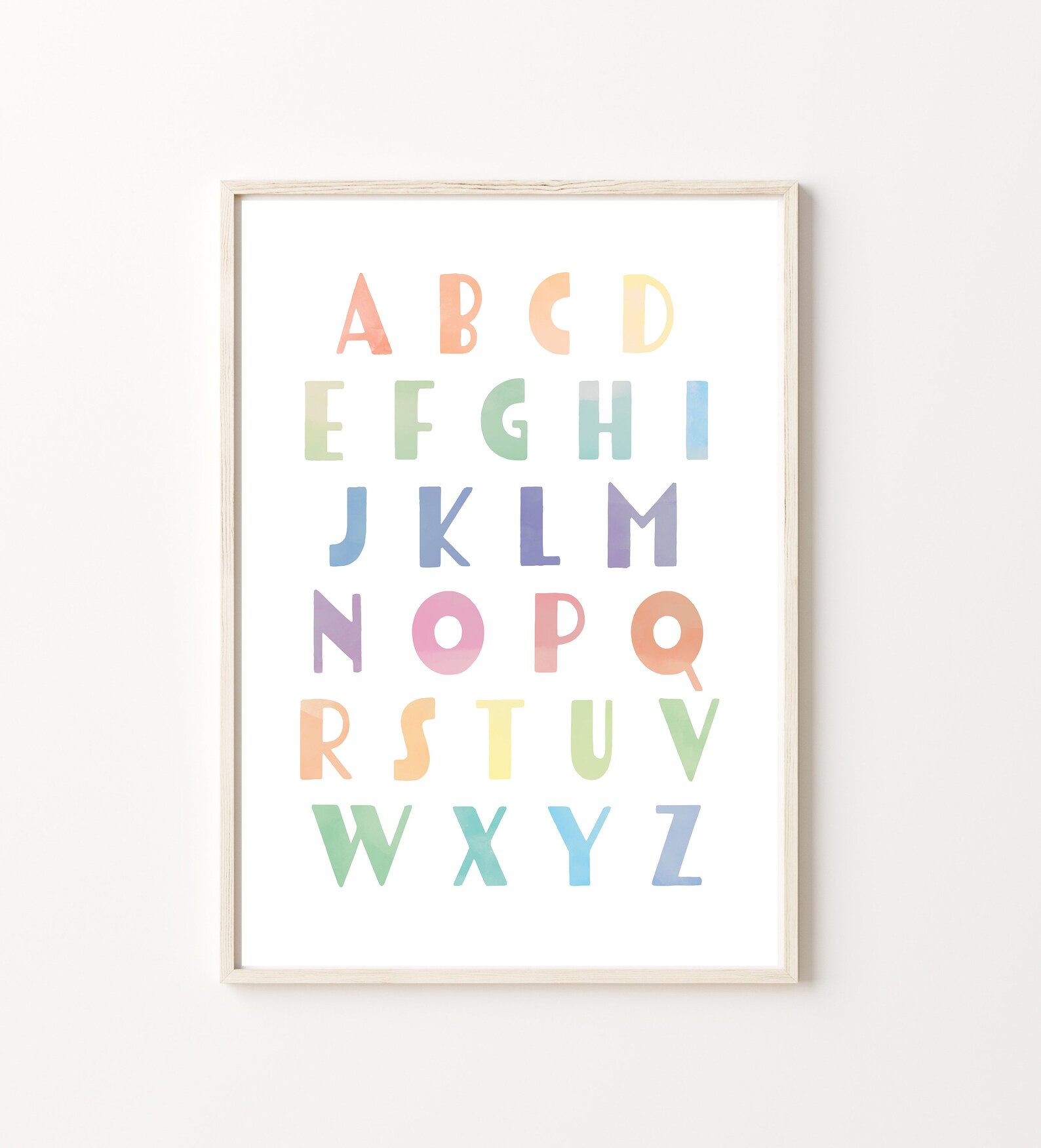 Neutral Alphabet Poster ABC Print Numbers Print Printable - Etsy Australia