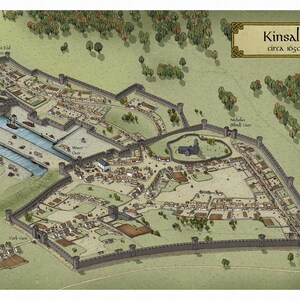 Kinsale Circa 1650 Pictorial Map- LIMITED EDITION - Etsy