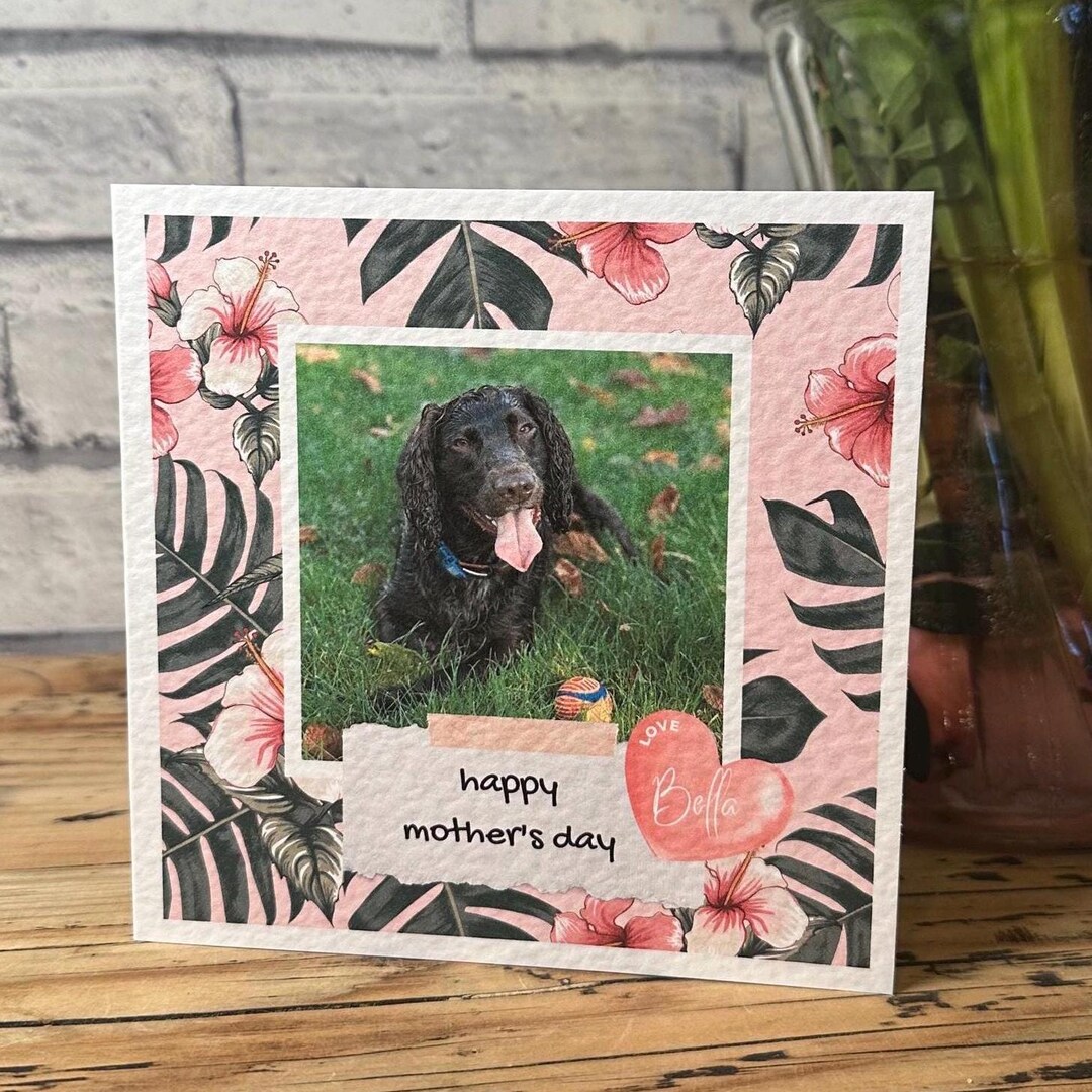 Mothers Day Card, Personalised Labrador Card, Card From the Dog, Dog ...