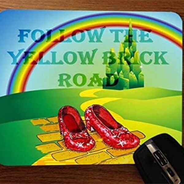 Yellow Brick Road Mouse Pad - Etsy