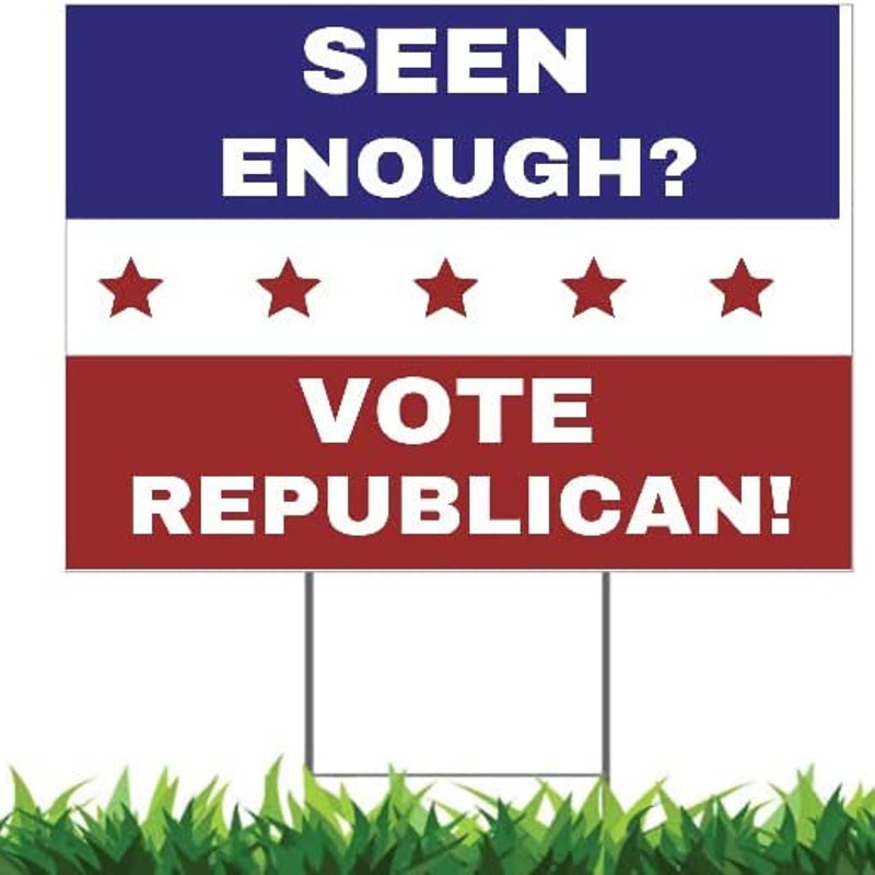 Republican Yard Sign - Etsy