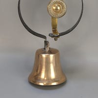 Butlers Bell Kit With Black Iron Pull - Brass - Etsy