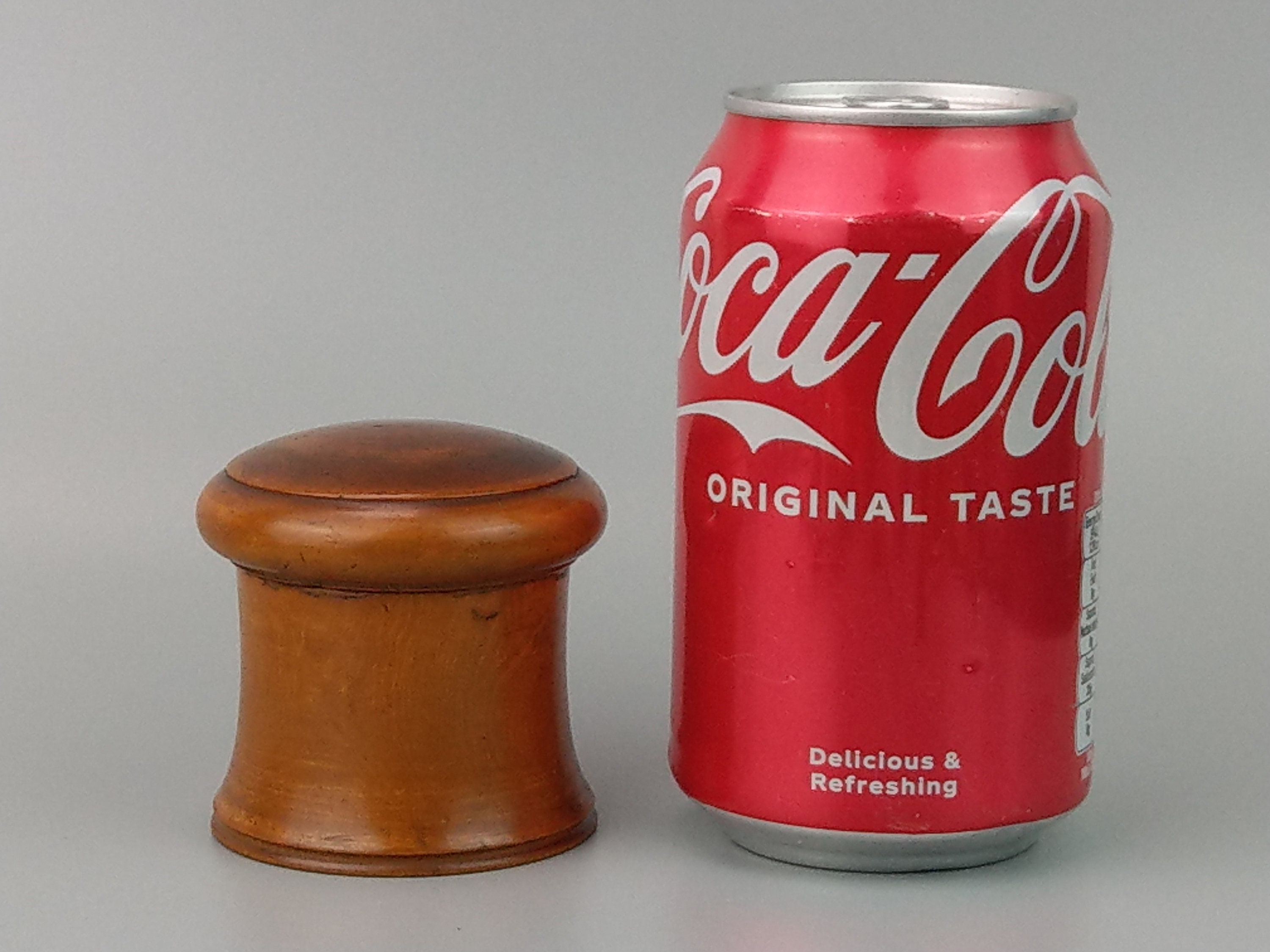 Antique Treen Turned Boxwood Powder Box With Screw Top - Etsy